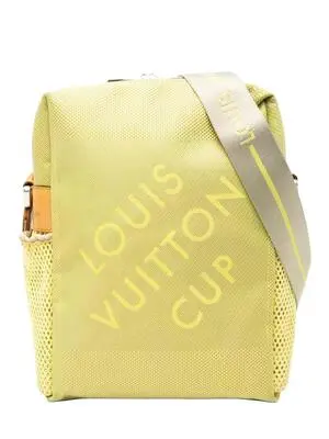 LOUIS VUITTON 2002 Damier Geant Cup Weatherly Crossbody Bag - Green