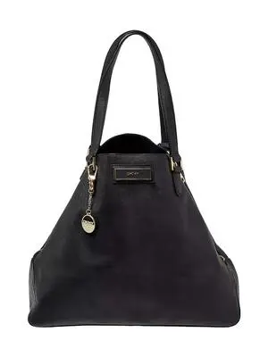 Dkny Vintage Saffiano Leather Shoulder Bag - Black