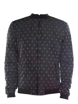 Dolce & Gabbana Embroidered Polka-dot Bomber Jacket - Black