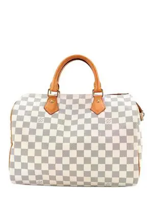LOUIS VUITTON Louis Vuitton Damier Speedy 30 Satchel Neutrals