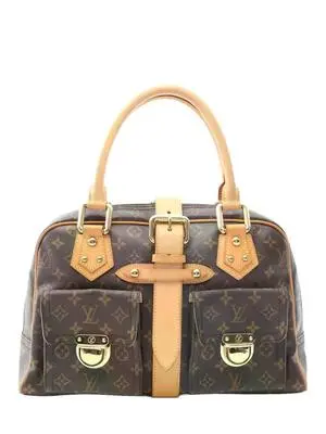 LOUIS VUITTON 2008 Manhattan Gm Monogram Tote Bag - Brown
