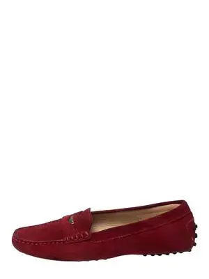 TOD'S Vintage Leather Loafers - Red