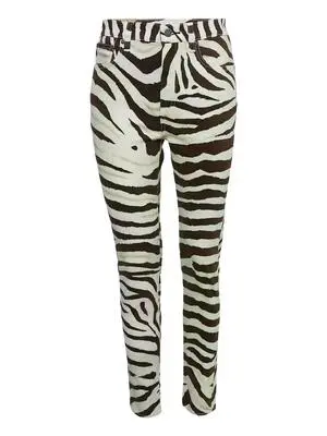 Polo Ralph Lauren Zebra-print Jeans - White