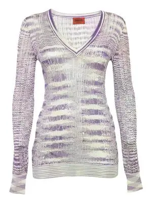 Missoni Open-knit Top - Purple