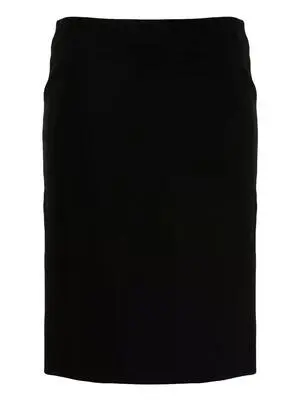 Dior 1990s Crepe Pencil Skirt - Black