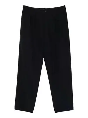 Yohji Yamamoto 1990s Pleated Wool Trousers - Blue