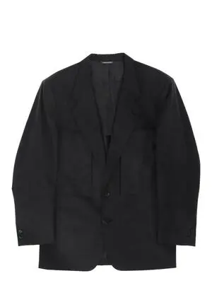 Versace 1990s Virgin Wool Blazer - Grey