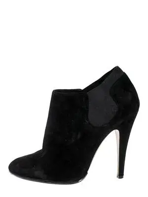 Casadei 115mm Elastic-panel Suede Boots - Black