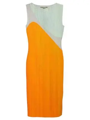 Stella McCartney Colour-block Midi Dress - Orange