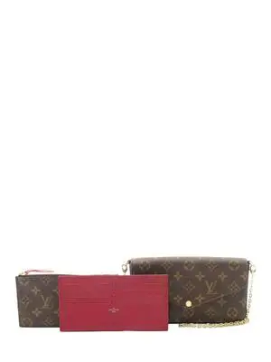 LOUIS VUITTON Pre-owned 2020 Pochette Felicie Monogram Shoulder Bag - Brown