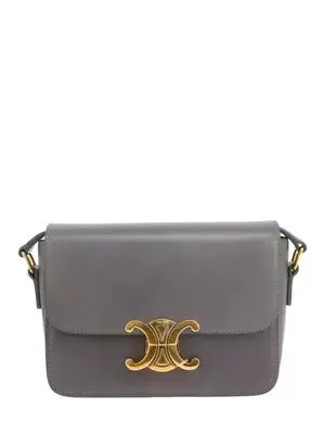 Celine Teen Triomphe Shoulder Bag - Grey