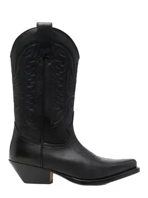 MAISON MARGIELA Cowboy Panelled Boots - Black