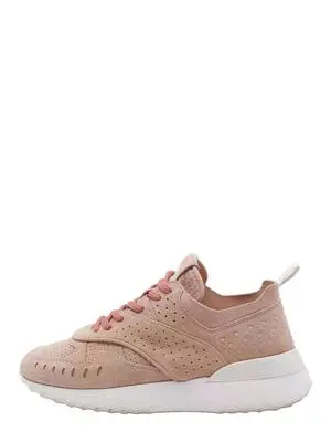 TOD'S Suede Perforated Sneakers - Pink