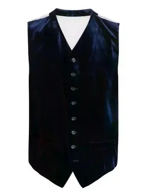 Dolce & Gabbana 2000s Velvet Panelled Waistcoat - Red