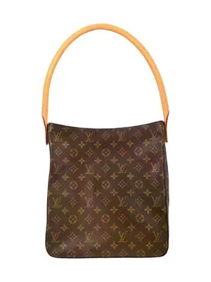 LOUIS VUITTON 2000 Monogram Looping Gm Handbag - Brown