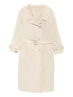Prada 2000s Belted Trench Coat - Neutrals