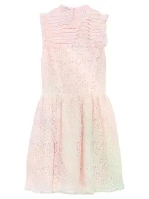 Miu Miu Lace Mini Dress - Pink