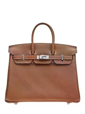 Hermès Birkin 25 Togo Palladium Hardware - Brown