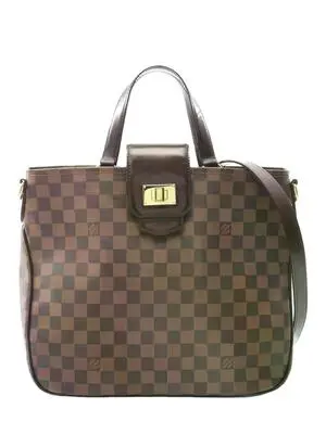 LOUIS VUITTON Roseberry Damier Ebene Tote Bag - Brown