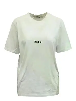 MSGM Logo-Print Cotton T-Shirt
