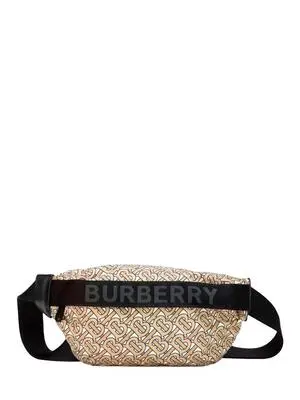 Burberry Tb Monogram Nylon Sonny Belt Bag - Brown