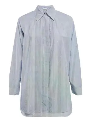 GANNI Striped Shirt - Blue