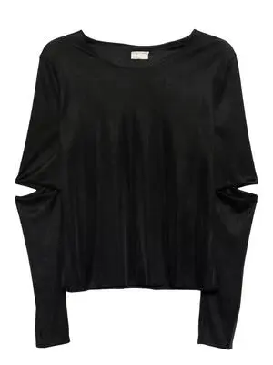 Helmut Lang 1990s Split-sleeve Blouse - Black