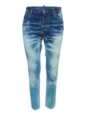 Dsquared2 Distressed Five-pocket Jeans - Blue