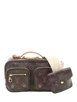 LOUIS VUITTON 2010s Monogram Utility Crossbody Bag - Brown