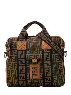 Fendi 2000-2010 Zucca Canvas Ff Satchel - Brown