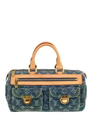 LOUIS VUITTON Speedy Denim Handbag - Blue