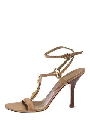 Valentino Garavani 100mm Ellis Leather Sandals - Neutrals