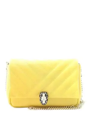 BVLGARI 2010s Serpenti Cabochon Cross Body Bag - Yellow