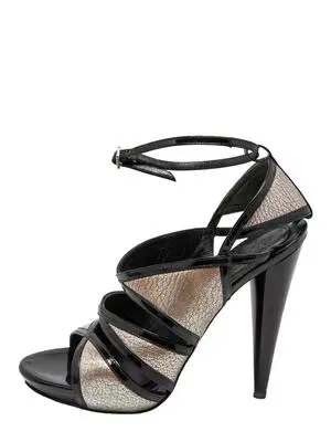 Alexander McQueen 120mm Leather Sandals - Black