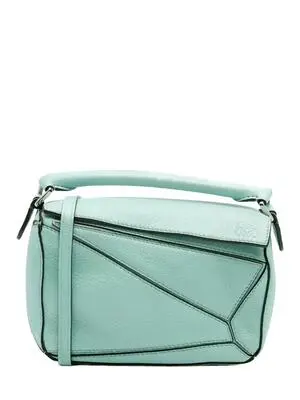 Loewe Mini Puzzle Satchel - Blue