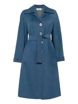 A.N.G.E.L.O. VINTAGE CULT 1970s Belted Coat - Blue
