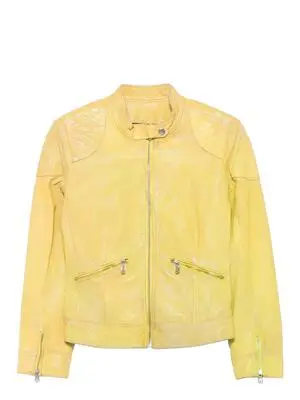 Dolce & Gabbana 2000s Leather Jacket - Yellow