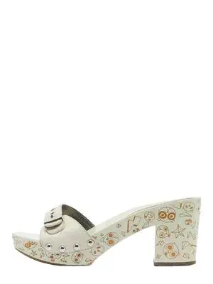 Marc Jacobs 90mm Buckle-detail Platform Sandals - White