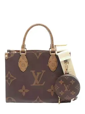 LOUIS VUITTON 2010s Onthego Pm Monogram Reverse Tote Bag - Brown