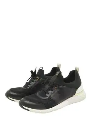 LOUIS VUITTON Monogram-panelled Sneakers - Black