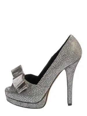 Fendi 140mm Deco Pumps - Silver