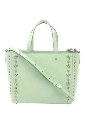 JIMMY CHOO 2010s Star-studded Tote Bag - Green