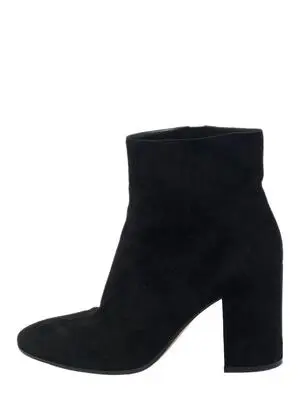 GIANVITO ROSSI Block Heel Suede Ankle Boots