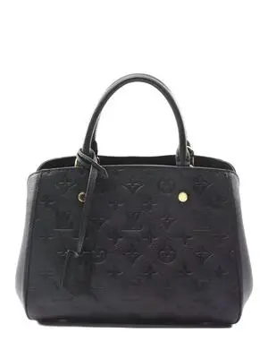 LOUIS VUITTON 2015 Montaigne Bb Monogram Tote Bag - Black