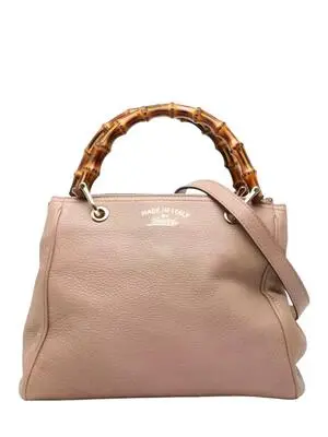 Gucci Bamboo Shopper Satchel - Pink