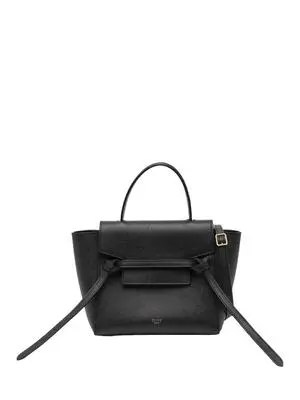 Celine Leather Tote Bag - Black