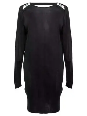 Balenciaga Silk Mini Dress - Black