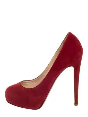 CHRISTIAN LOUBOUTIN 130mm Suede Heeled Pumps - Red