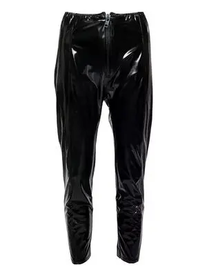 Lisa Marie Fernandez Faux-leather Trousers - Black