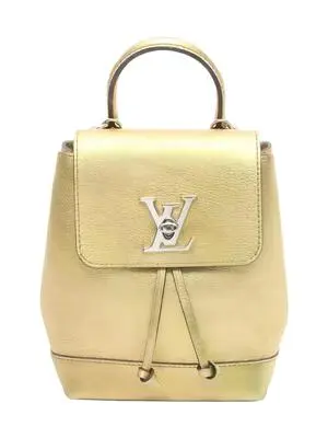 LOUIS VUITTON Rock Me Logo-plaque Backpack - Gold